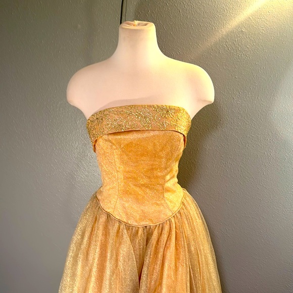 Mike Benet Formals | Dresses | Gold Nwt Vintage Mike Benet Formals Ball ...